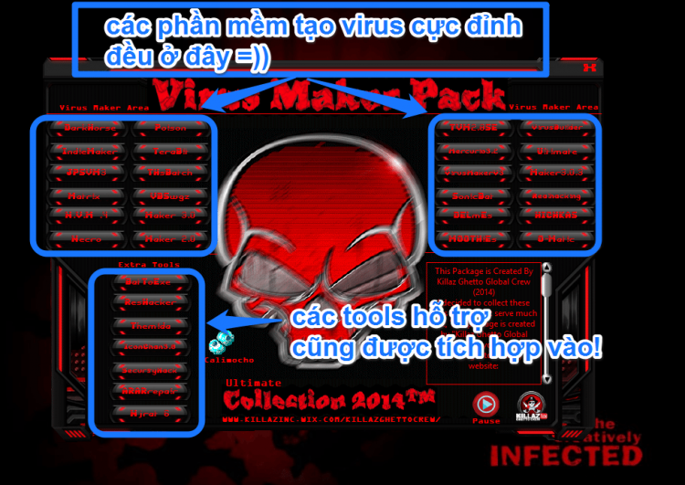 Virus Maker Pack Ultimate Collection™ - phần mềm tạo virus đơn giản ...