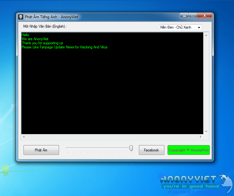 Tool Phát Âm Tiếng Anh by AnonyViet - AnonyViet