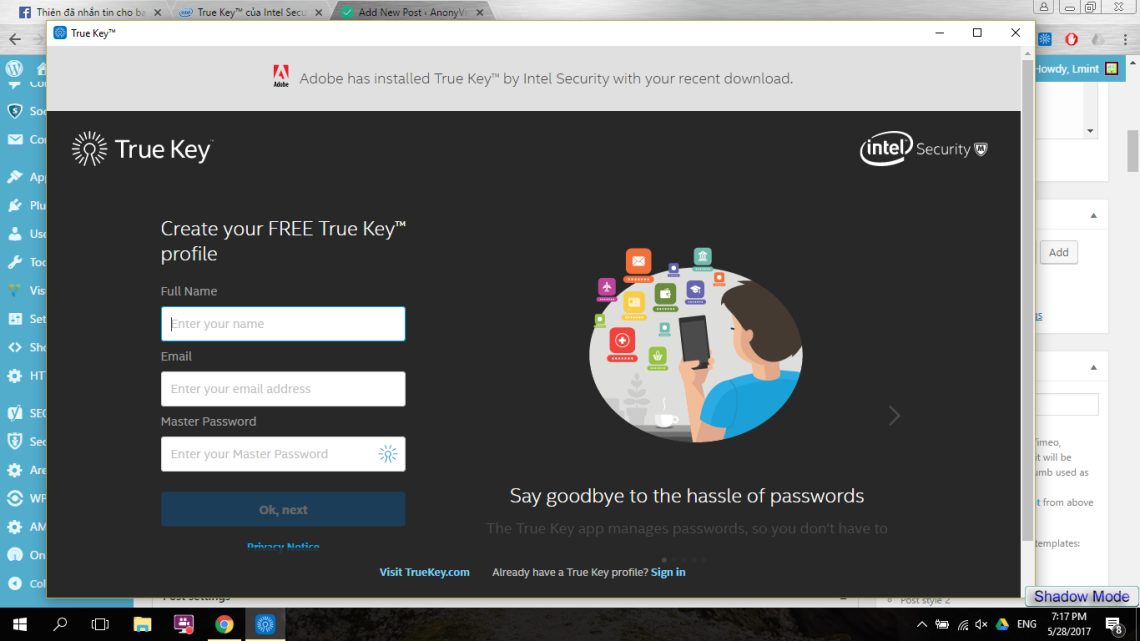 Instructions to scan face unlock Windows 10 - AnonyViet - English Version