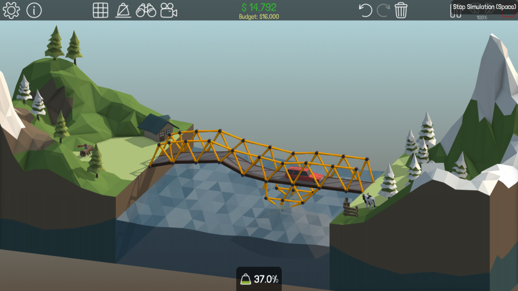 Download the game Poly Bridge simulates unique bridge construction on ...