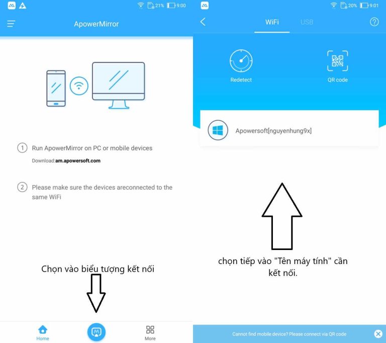 How to connect pictures from phone screen to computer monitor ...