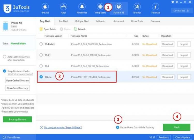 Instructions to install iOS 13 on Iphone with 3uTools - AnonyViet ...