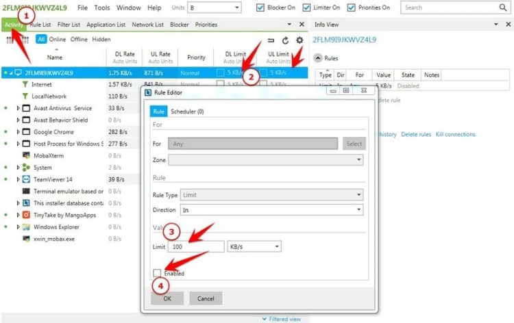 Download NetLimiter 4 - Phần mềm giám sát lưu lượng truy cập Internet ...