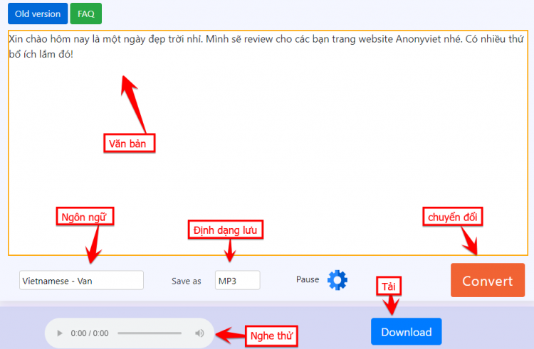 How to convert Text to Voice in Vietnamese with Notevibes - AnonyViet ...