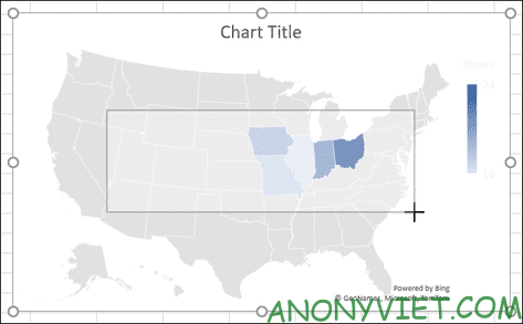 How to Create a Map Chart in Microsoft Excel - AnonyViet - English Version