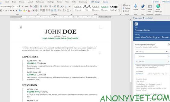 How to Create a Professional Resume Using Microsoft Word - AnonyViet ...