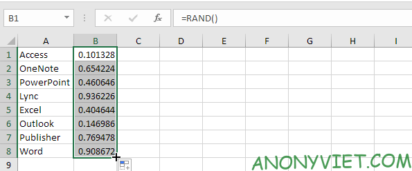 Lesson 213 Random List In Excel