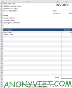 Lesson 61: How to create invoices in Excel - AnonyViet - English Version