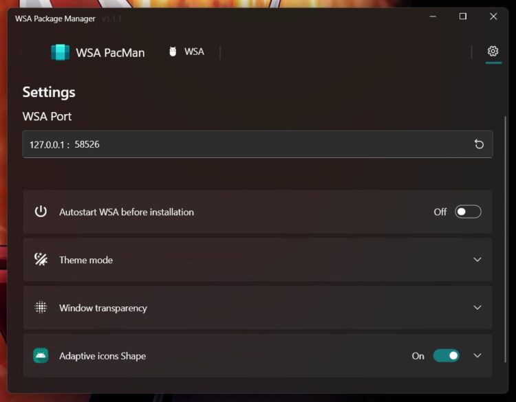 Installing Android App on Windows 11 is easier with WSA PacMan - AnonyViet - English Version
