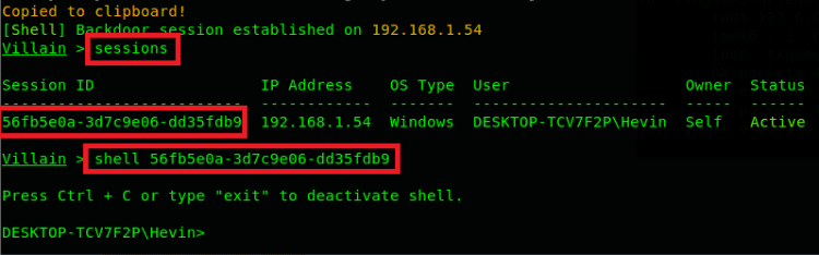 Villain - Bypass AntiVirus chiếm quyền Shell Windows và Linux - AnonyViet