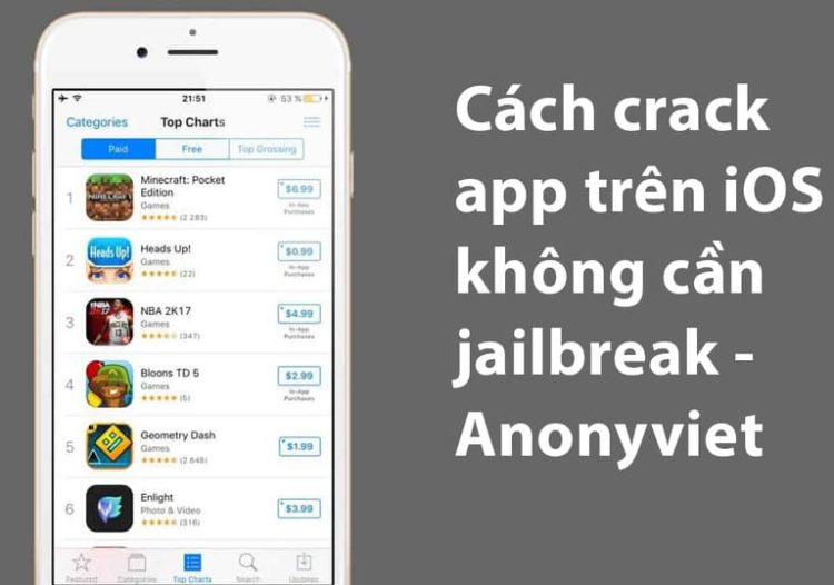 Cách Crack App trên iOS không cần Jailbreak - AnonyViet