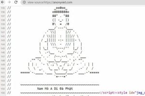 ASCII Buddha Blessing Code No Bug - AnonyViet - English Version