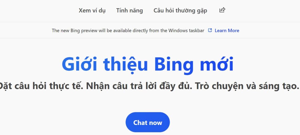 Bing AI - Microsoft's smart search engine - AnonyViet - English Version