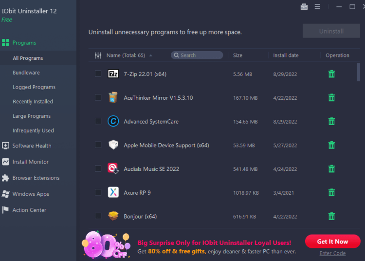 Download IObit Uninstaller 13 Full Key – Gỡ bỏ phần mềm tận gốc - AnonyViet