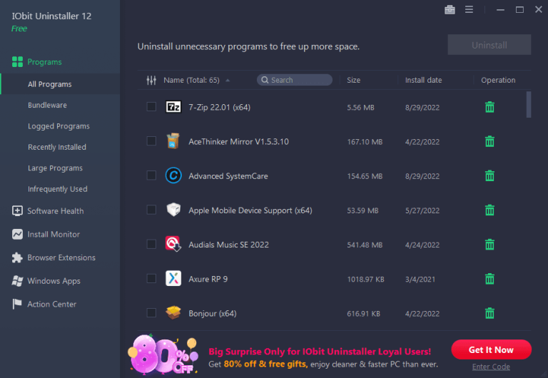 Download IObit Uninstaller 12 Full Key - Gỡ bỏ phần mềm tận gốc - AnonyViet