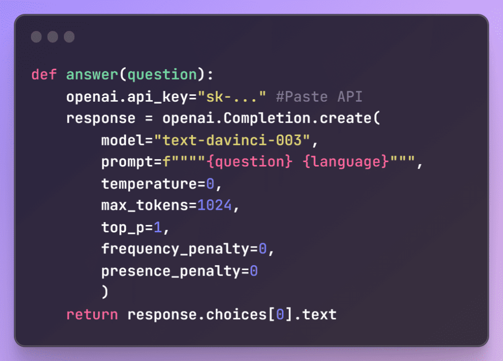 Cách tạo Web App Chatbot viết code tự động bằng Python - AnonyViet