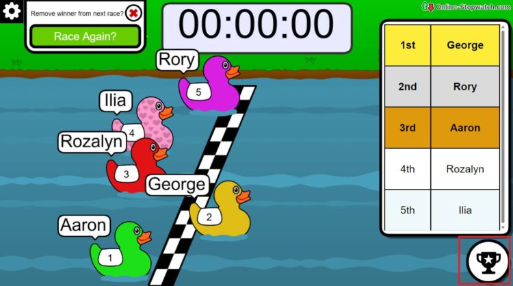 How to create a very funny Duck Race game called and return cards ...