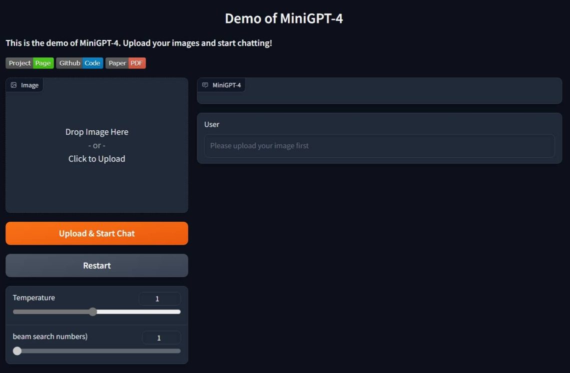 Explore MiniGPT-4's image-based answering feature - AnonyViet - English Version