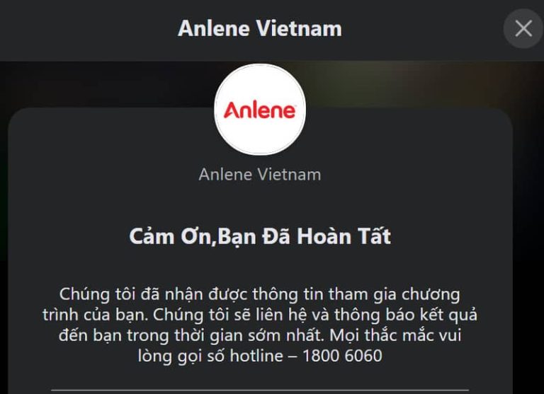 Cách nhận 2 gói ANLENE TOTAL 10 miễn phí - AnonyViet
