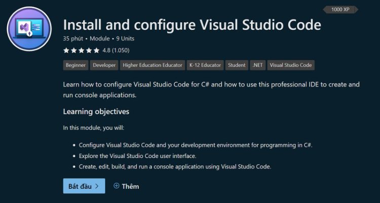 Cách nhận chứng chỉ C# miễn phí của Microsoft và freeCodeCamp - AnonyViet