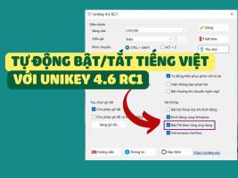 UNIKEY cập nhật phiên bản UNIKEY 4.6 RC1 - Bật/tắt theo từng ứng dụng ...
