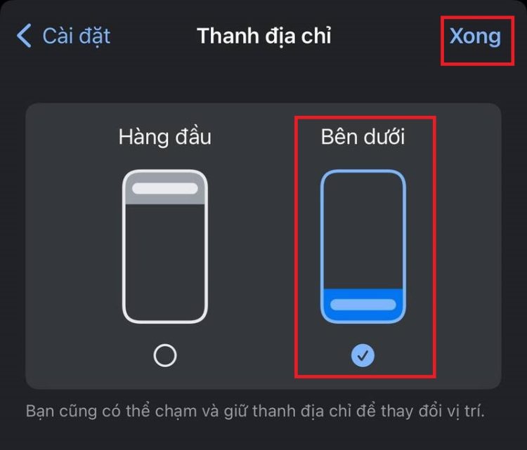 Cách di chuyển thanh địa chỉ Chrome xuống dưới màn hình iPhone - AnonyViet