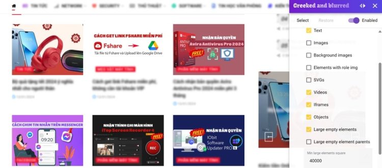 How to blur content when taking screenshots with Greeked and blurred ...