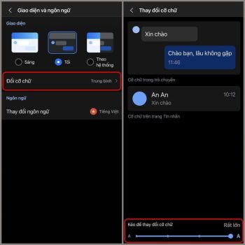 How to change font and increase text size on Zalo - AnonyViet - English ...