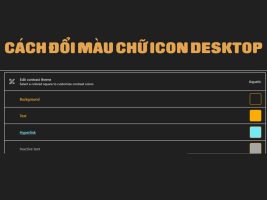 How to change Desktop icon text color on Windows 11 - AnonyViet ...