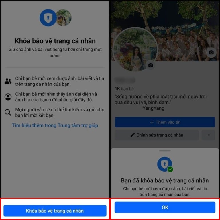 Hướng dẫn bật/tắt khóa bảo vệ trang cá nhân Facebook - AnonyViet