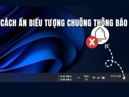 How to hide notification bell icon on Windows 11 Taskbar - AnonyViet ...