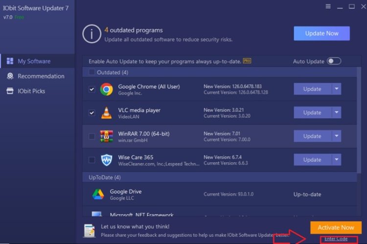 Share Key IObit Software Updater 7: Giúp phần mềm luôn cập nhật nhanh ...