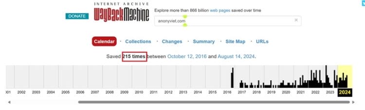 Wayback Machine: Explore the old look of any website - AnonyViet ...