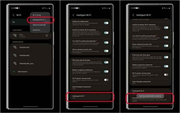 Instructions for activating the hidden WiFi menu on Samsung - AnonyViet ...
