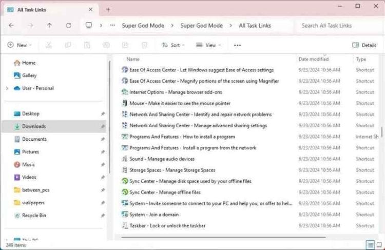 Mở khóa 1000+ tính năng Windows với Super God Mode - AnonyViet