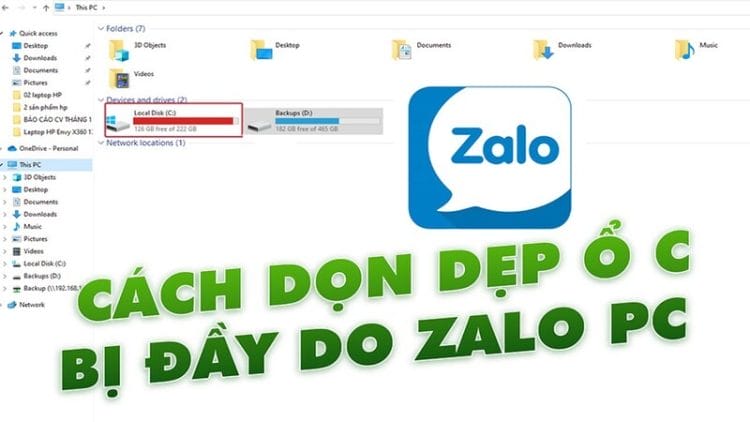 ZaloMove: How to change the drive to save files on Zalo to reduce C ...