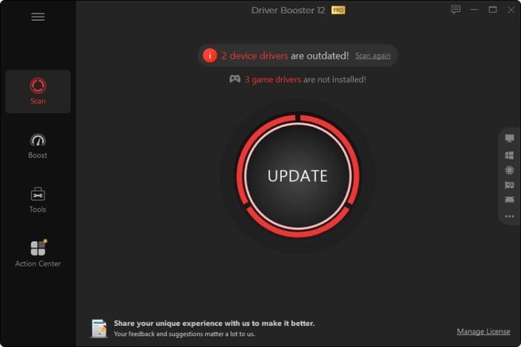 Share Key Driver Booster 12 PRO for free - AnonyViet - English Version