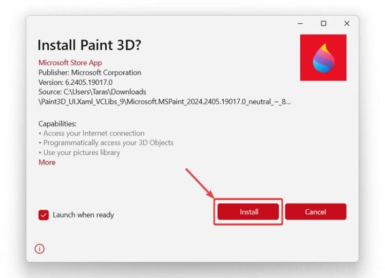 Instructions for installing Paint 3D on Windows 11/10 - AnonyViet ...