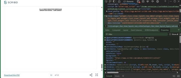 Cách tải file PDF từ Scribd không cần extension - AnonyViet