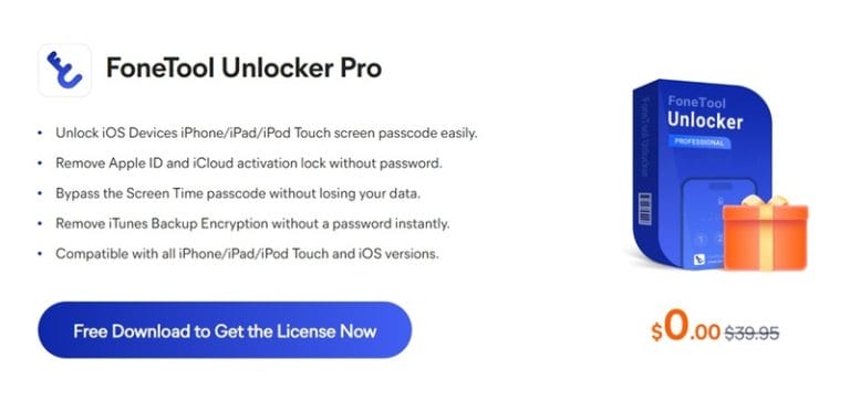 Nhận License Key FoneTool Unlocker Pro - Mở khóa iPhone miễn phí 1 năm ...