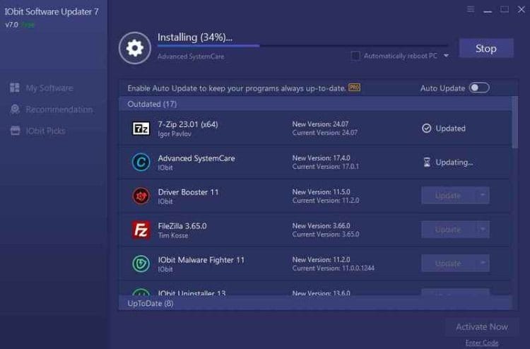 Nhận license key IObit Software Updater 7 miễn phí - AnonyViet
