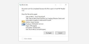 Mẹo khắc phục lỗi File is open in another program - AnonyViet