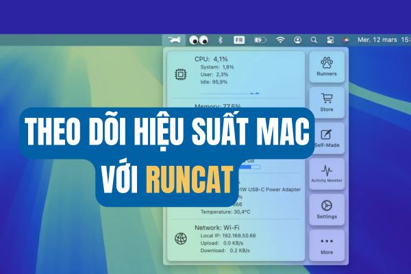 RunCat: Ứng dụng theo dõi hiệu suất Mac độc đáo