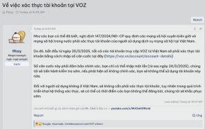 Revealing the reason why the Voz Forum temporarily stopped operating ...