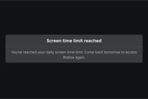 Instructions on how to fix Screen Time Limited Reached on RoBlox ...