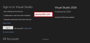 Share Key Active Visual Studio 2026 - AnonyViet